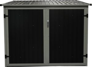 4260280774008 - Aufbewahrungsbox WESTMANN Fahrradgarage Aufbewahrungsboxen Gr B H T 203 cm x 158 cm x 200 cm grau (anthrazit) mit integrierten Fahrradständern aus pulverbeschichtetem Stahl