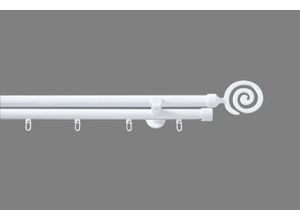 4015161084574 - Kombi-Vorhangstange Espiral Gr 1 weiß Gardinenstangen Kinder L 120cm Ø 20mm 2 läufig Metall Aluminium Kunststoff L120cm