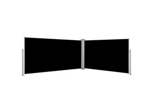 8718475971801 - Bonnevie - SeitenmarkiseWindschutz Sonnenschutz Markise Ausziehbar Schwarz 160×600 cm vidaXL