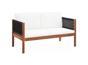 8719883722207 - Bonnevie - Gartensofa 2-SitzerLounge-SofaMassivholz Akazie vidaXL