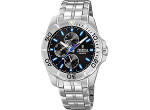 8430622736926 - Multifunktionsuhr FESTINA F20445 6 Armbanduhren silberfarben Herren Armbanduhr Quarzuhr Herrenuhr Edelstahlarmbandbis 10bar wasserd