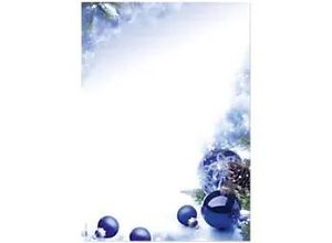 4004360849671 - Motiv-Weihnachtsbriefpapier Blue Harmony DP034 A4 90g  4004360849671 100 Blatt