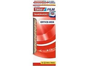 4042448036131 - Film Transparent - Transparentes Multifunktions-Klebeband für Heim- Schul- und Büroanwendungen - 33 m x 19 mm - 8er Pack - transparent - Tesa