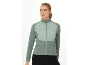 4057651383163 - Laufjacke ENDURANCE Beistyla Damen Gr 36 grün (hellgrün) 100% Nylon unifarben kariert sportlich normal Rundhals Langarm Jacken mit wasserdichter Funktion