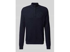 4099976459987 - Regular Fit Pullover aus reiner Baumwolle mit Strukturmuster