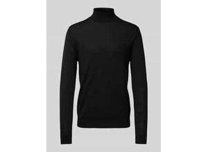 5714344604392 - Rollkragenpullover aus Wolle mit Label-Detail Modell parcusman