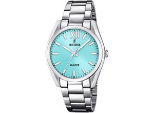 8430622788017 - Quarzuhr FESTINA Boyfriend F20622 D Armbanduhren silberfarben Damen Quarzuhren Armbanduhr Damenuhr Edelstahlarmband