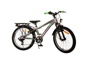 8715347221439 - Kinderfahrrad Cross für Jungen 20 Zoll Kinderrad in Dunkelgrau 6 Gänge