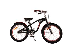 8715347218859 - Volare Miracle Cruiser Kinderfahrrad - Jungen - 18 Zoll - Mattschwarz - Prime Collection