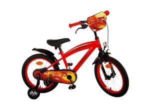 8715347216343 - Kinderfahrrad Disney Cars Fahrrad für Jungen 16 Zoll Kinderrad in Rot