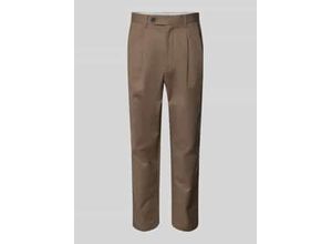 5715615618940 - Regular Tapered Fit Bundfaltenhose mit Gürtelschlaufen