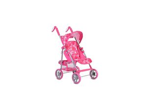 3800146267582 - Puppenwagen Stars 9351 faltbar Rückenlehne und Schiebegriffe verstellbar pink