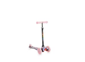 3800146227951 - Kinderroller Fidget 3 Räder höhenverstellbar PU-Räder Wasserdruck ABEC-7 rosa