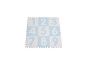 3800146221836 - Puzzlematte 9-teilig Zahlen 1001B3 Puzzleteppich Teilegröße 32 x 32 cm blau