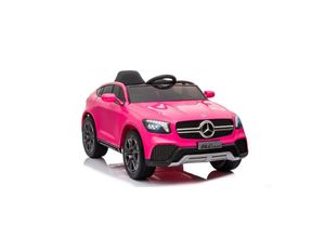 4260259871554 - ES-Toys Kinder Elektroauto Mercedes GLC pink Kunstledersitz EVA-Reifen