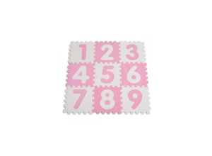 3800146221829 - Puzzlematte 9-teilig Zahlen 1001B3 Puzzleteppich Teilegröße 32 x 32 cm rosa