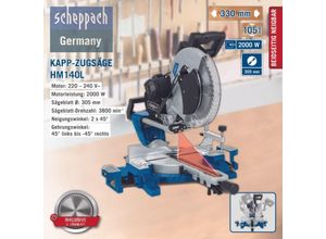 4046664097099 - Kappsäge Zugsäge Gehrungssäge HM140L