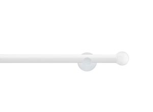 9002777364690 - Gardinenstange GARESA WHITE Gardinenstangen Gr L 420 cm Ø 20 mm 1 St 2 läufig weiß Gardinenstangen nach Maß Vorhanggarnitur verlängerbar Wandmontage Endknopf Kugel mit Ringe