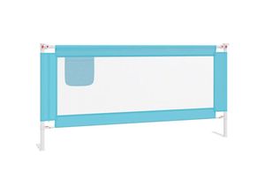 8720286345405 - Bonnevie - Kleinkind-Bettschutzgitter Blau 190x25 cm Stoff vidaXL789594