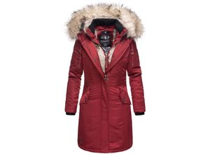 4059072427365 - NAVAHOO Damen Warmer Wintermantel Winterparka mit Kunstfell-Kapuze Daylight