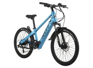 4250547533189 - ADORE E-Bike für Kinder 24 Alu Kids Citybike KS-240 Heckmotor 30NM   104Ah Eisblau Matt