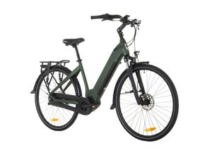 4250547533202 - ADORE E-Citybike 28 Alu Cityfahrrad CX-280 Mittelmotor 60NM   15Ah British Green matt