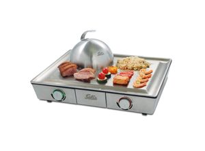 7611210979289 - Teppanyaki@Home 795 Grillgerät - Teppanyaki-Grillplatte - Edelstahl 49 x 39 cm Grillplatte - Silber