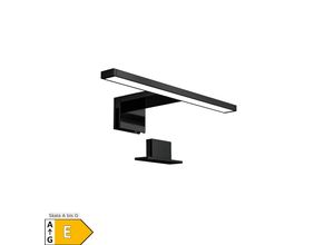 4057722006489 - Led Bad Spiegelleuchte Badezimmer Beleuchtung Aufbau IP44 Schminklicht schwarz - Bklicht