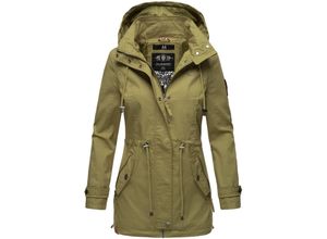 4059072471016 - MARIKOO Damen Moderner Outdoorjacke Übergangsparka aus Baumwolle mit Kapuze Nyokoo