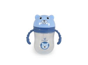 3800146269555 - Baby-Trinklernbecher Berry 240 ml Schutzdeckel bequemer Griff Trinkhalm blau