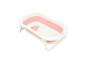3801402010287 - Kikkaboo Babybadewanne Fiji faltbar rutschfest Wasserablauf leicht zu reinigen rosa