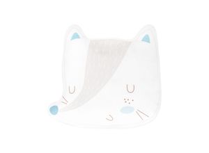 3801201012864 - Kikkaboo Babykissen Plüschtier Kuschelkissen Figurenkissen ab Geburt weiß blau