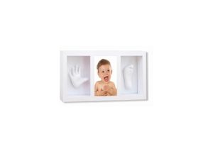 3800146267605 - Baby Gipsabdruck 3D Hand- und Fußabdruckset Fotorahmen aus Holz weiß