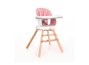 3800151944263 - Hochstuhl Napoli 3 in 1 Kinderstuhl Sitz 360° drehbar Höhe verstellbar rosa