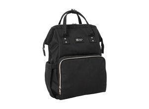 3801108020344 - Kikkaboo Wickeltasche Siena Rucksack Wickelunterlage Grifflänge einstellbar black