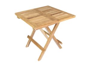 4051814388859 - Balkontisch Gartentisch Teakholz Beistelltisch klappbar natur 50 x 50 cm