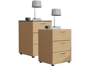 4051814434679 - Nachtschrank Beistelltisch Nachttisch Maße ca H 59 x B 46 x T 42 cm - Testalo