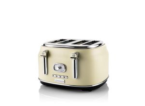 4895218314751 - Retro-Toaster - 4-Scheiben-Toaster - Weiß