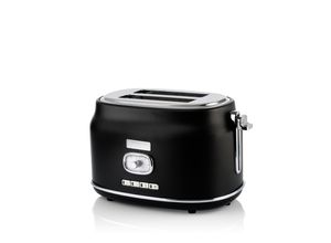 4895218314669 - Retro-Toaster - 2-Scheiben-Toaster - Schwarz