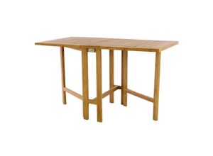 4051814393518 - Klapptisch Maße 130x75x65 cm Balkontisch Gartentisch klappbar hochwertig Teak Holz