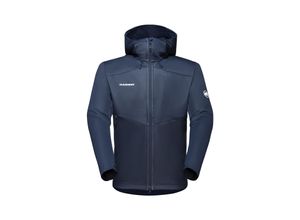 7619876050311 - Mammut Ultimate VII SO Hooded 3L Jacke Gore-Tex Infinium M Herren (Dunkelblau ) Wanderbekleidung