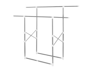 4260435996507 - tectake® Kleiderständer klappbar standfest 110 - 190 x 64 x 92 - 166 cm