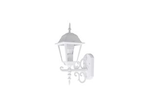 3800157617819 - V-tac - LED-Laterne Wandleuchte mit E27 (Max 60W) nach oben gerichtete Fassung Opak Weiß Farbe IP44