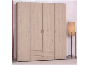 3480940300588 - Parisot Kleiderschrank 4-türig Daily 11 - Eiche