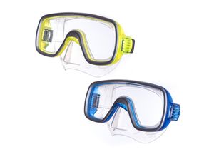 8005115140315 - SALVAS Jugend Tauch Maske Geo Schnorchel Taucher Schwimm Brille Beschlag Silikon Farbe blau