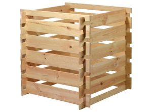 4055894586006 - dobar Quadratischer Holz-Komposter Stecki Stecksystem mit ca 78 x 78 x 78 cm