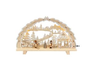 4046183661726 - SIGRO Holz Schwibbogen LED Winterfiguren