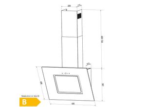 4030608506402 - Dunstabzugshaube S26-50BBTY Einbaubreite 50 cm