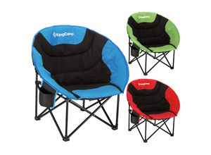 4260607983878 - KINGCAMP MoonChair L Camping Klapp Stuhl Falt Sessel Garten Angel Outdoor 120 kg Farbe Grün