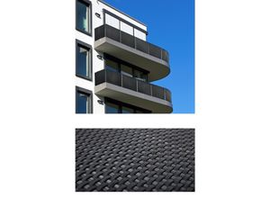 4059865086489 - Polyrattan PVC Sichtschutz Matte 300x100 Balkon Zaun Windschutz anthrazit